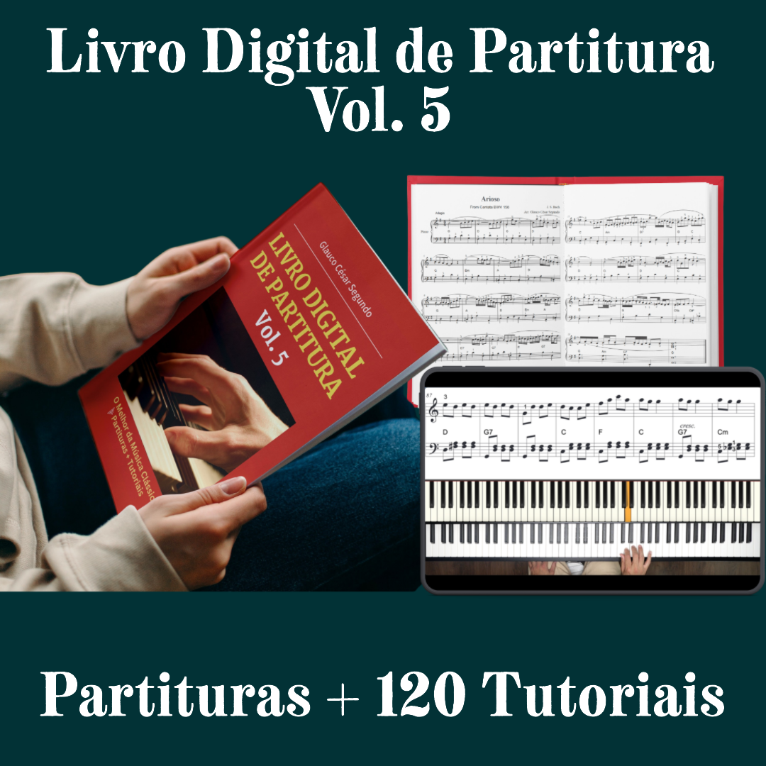 Livro de Partitura | The Best Of Classical Music Vol. 2 + 120 Tutorials